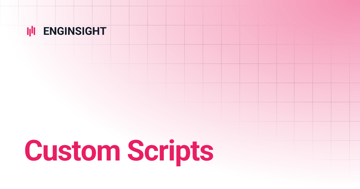 Custom Scripts | ENGINSIGHT